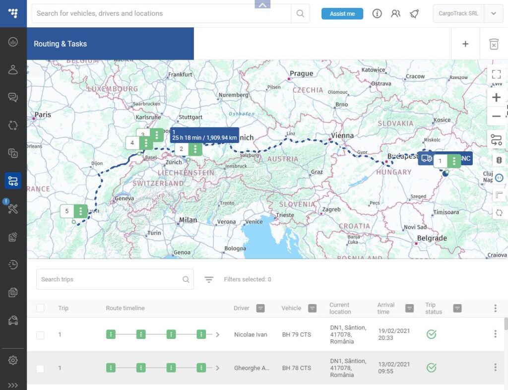 GPS Monitoring Cargo Transport & Logistics - Cargotrack 2024
